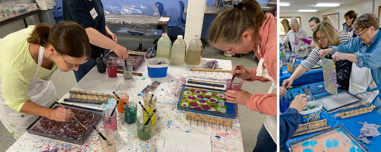 Marbled Scarf Workshop with Heidi Finley – Old Art Building